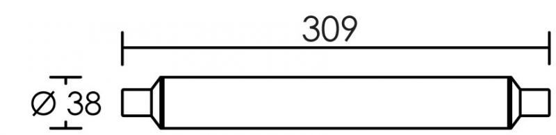 Lampe linolite S19, LED 4W 2700K 400lm, Cl.énerg.A+,... - ARIC 2971