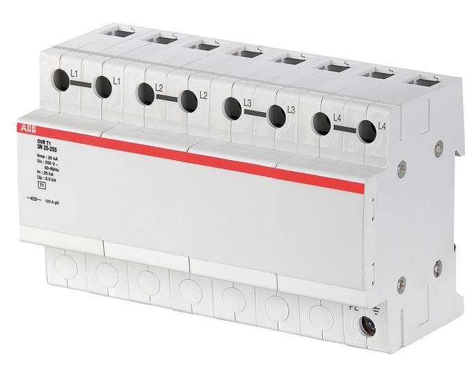 Parafoudre OVR T1 Monobloc 3Phase + Neutre 25KA Uc... - ABB BASSE ...