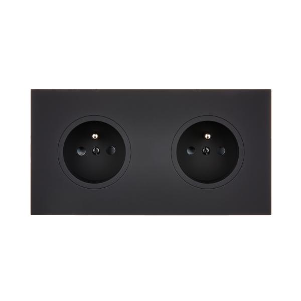 Façade Désir Satin Noir Soft Touch double horizontale... - MODUL ...