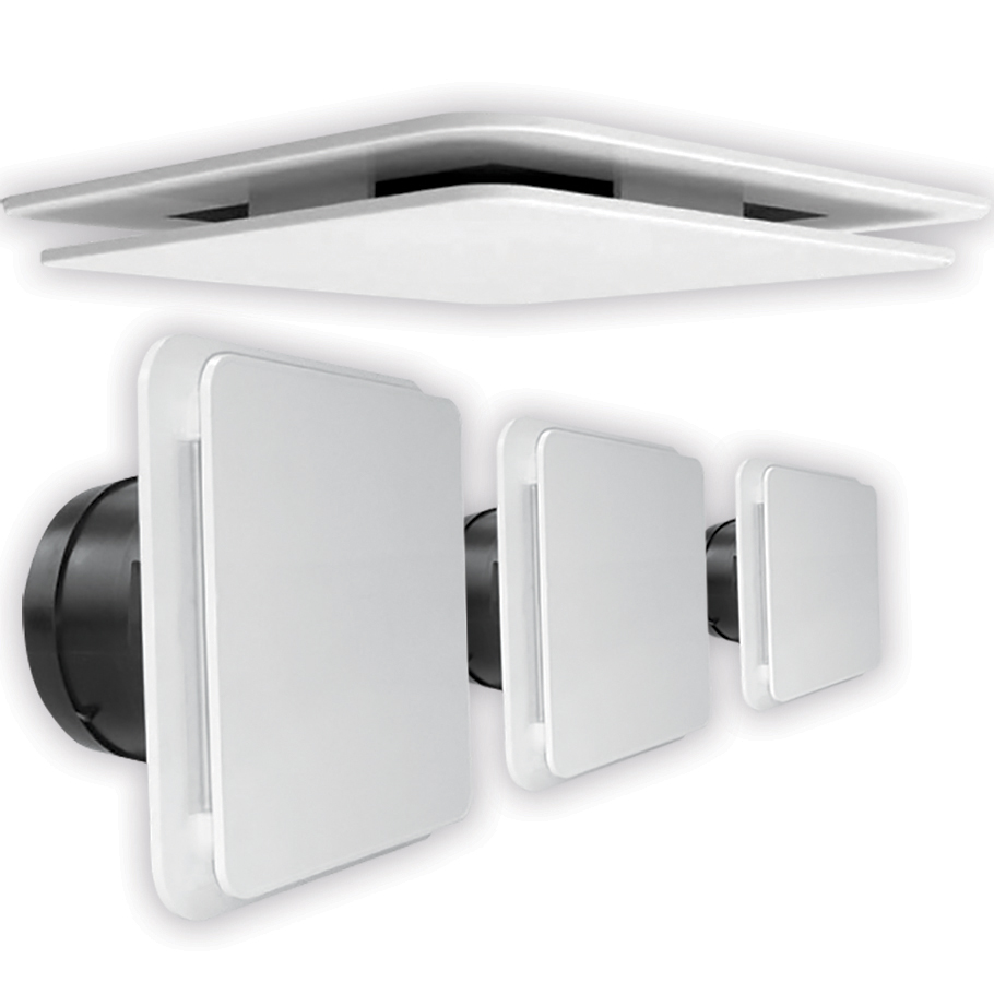 Bouche extra-plate Design. Volets orientables. Manchette à griffes D80 ...