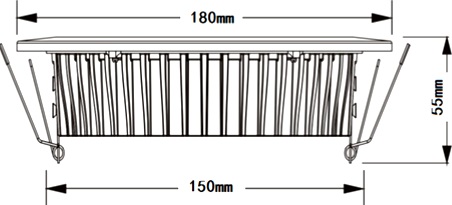 POP Downlight 15W 1200lm blanc entièrement en aluminium... - ASLED POP15BC