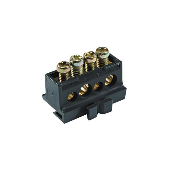 Prisma - Bornier répartiteur - 80A - 4 trous (2x10mm²... - SCHNEIDER ...
