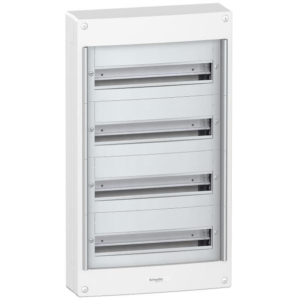 Pragma - coffret en saillie - 4 rangées 18 modules - SCHNEIDER ELECTRIC ...